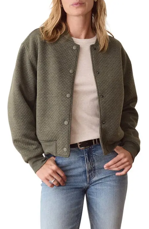 Marine Layer Corbet Quilted Bomber Jacket