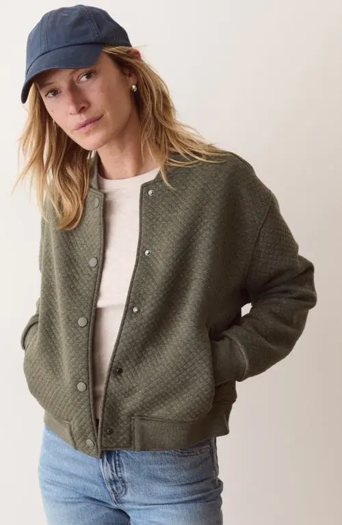 Marine Layer Corbet Quilted Bomber Jacket