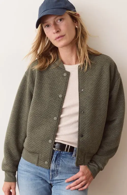 Marine Layer Corbet Quilted Bomber Jacket