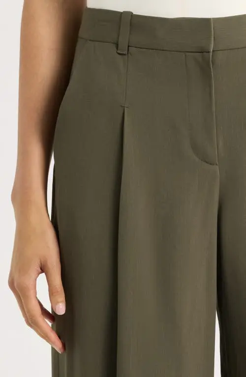 BOSS Tiana Pinstripe Wide Leg Pants