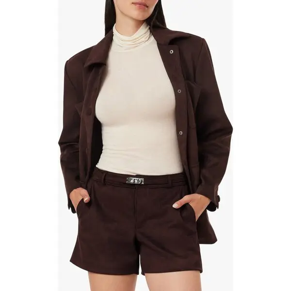 Habitual Faux Suede Micro Mini Shorts