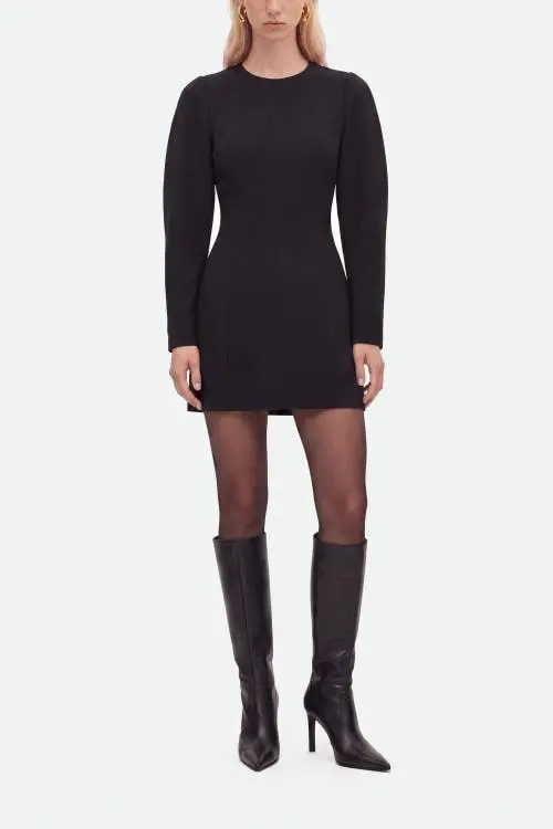 NOCTURNE Balloon Sleeve Structured Mini Dress