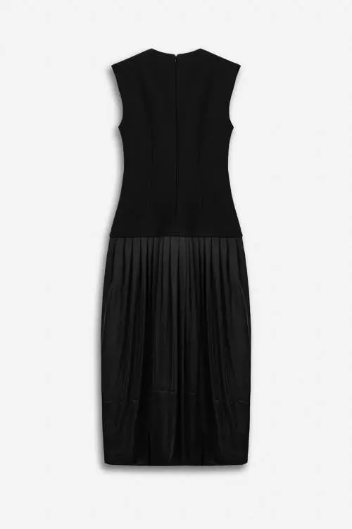 NOCTURNE Cap Sleeve Bubble Hem Dress