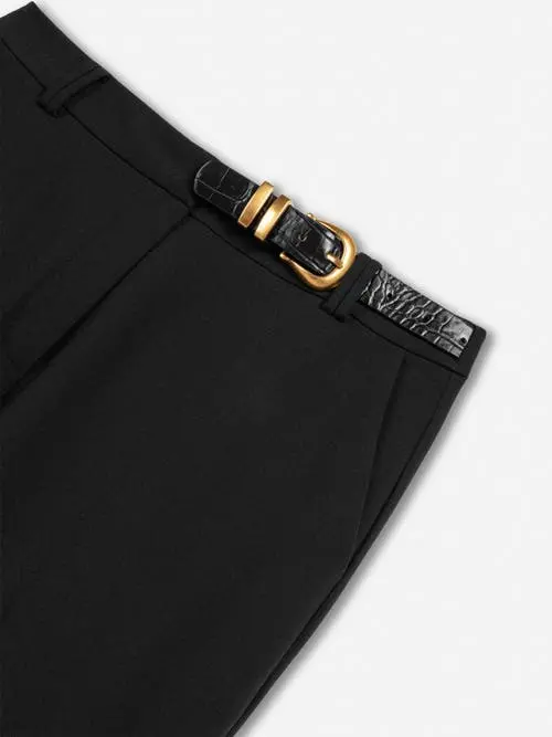 NOCTURNE Belted Straight Leg Trousers