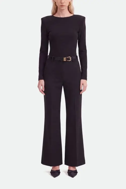 NOCTURNE Belted Straight Leg Trousers