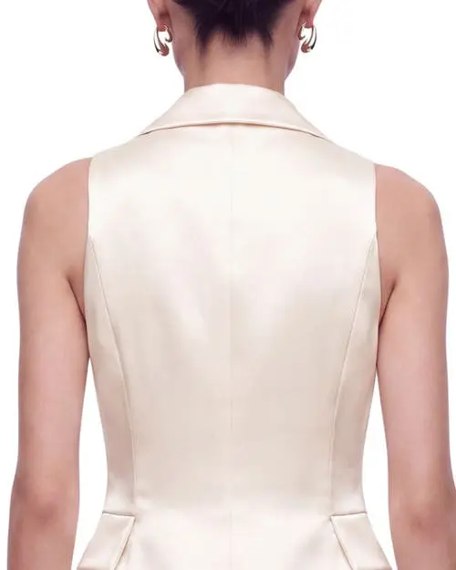 NOCTURNE Single Button Peak Lapel Vest