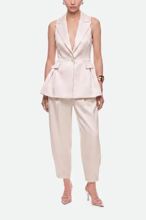 NOCTURNE Single Button Peak Lapel Vest