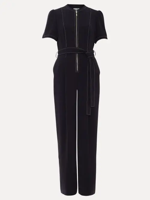 PHASE EIGHT Zip-front Wide-leg Jumpsuit