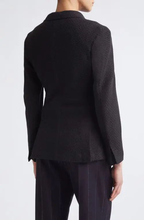 Eleventy Double Breasted Wool Blend Jacket