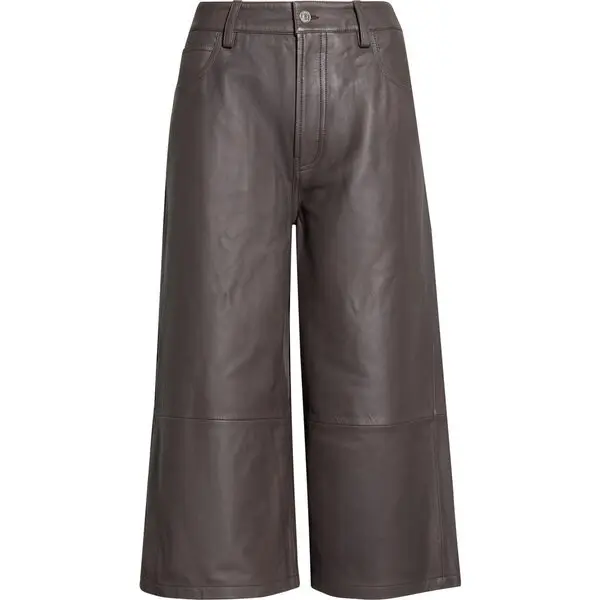 Staud Hunter Leather Culottes - Earth