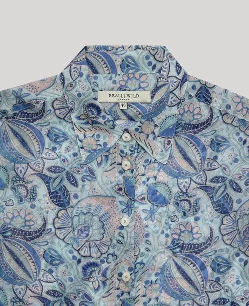 REALLY WILD CLOTHING Sophia Liberty Silk Classic Shirt