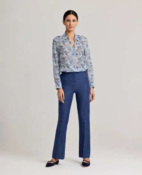 REALLY WILD CLOTHING Sophia Liberty Silk Classic Shirt
