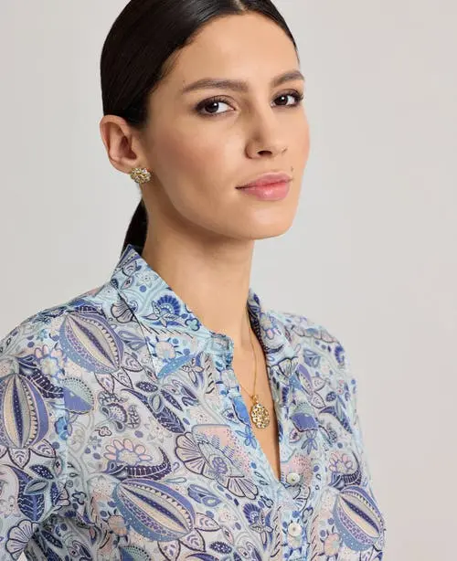 REALLY WILD CLOTHING Sophia Liberty Silk Classic Shirt