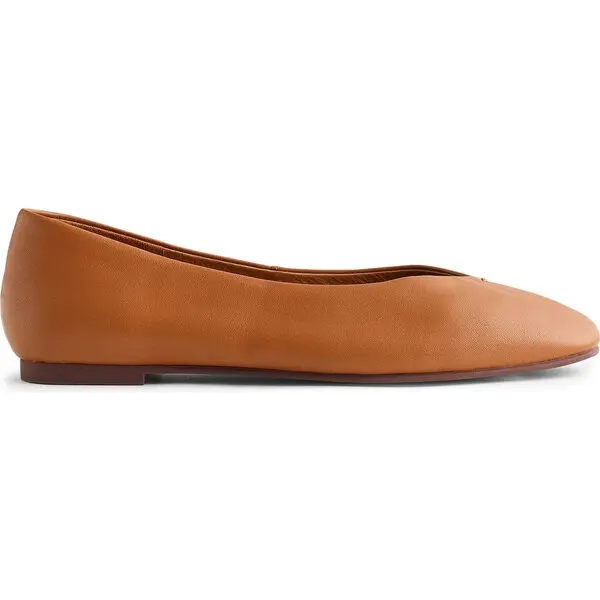 Madewell The Greta Glove Flat - Caramel