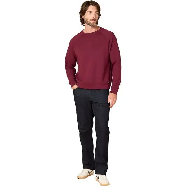 SOFTIES Dreamtech Athleisure Raglan Crew Neck - Cherry Cola