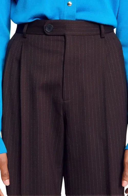 Sandro Striped Straight-leg Trousers