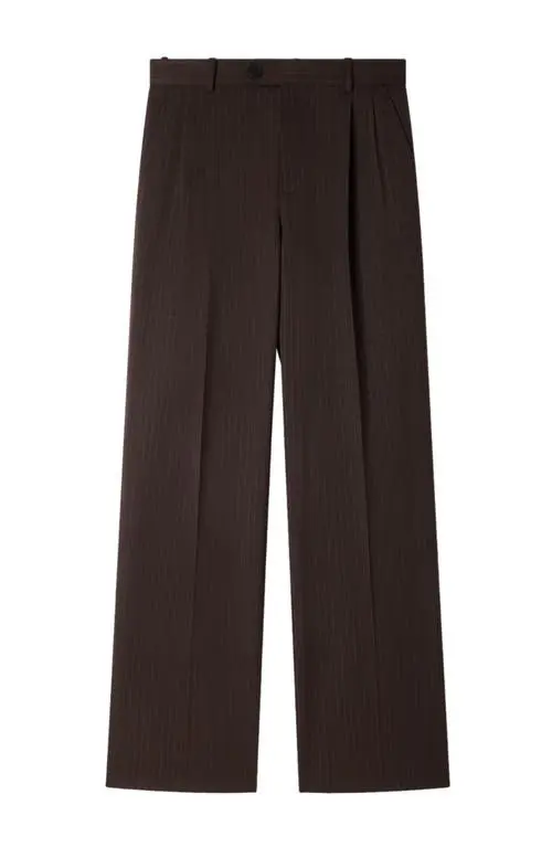 Sandro Striped Straight-leg Trousers