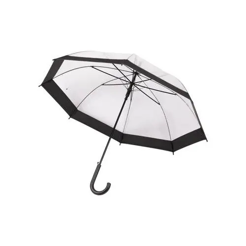 TRESPASS Gender Inclusive Rainfall Clear Poe Stick Umbrella