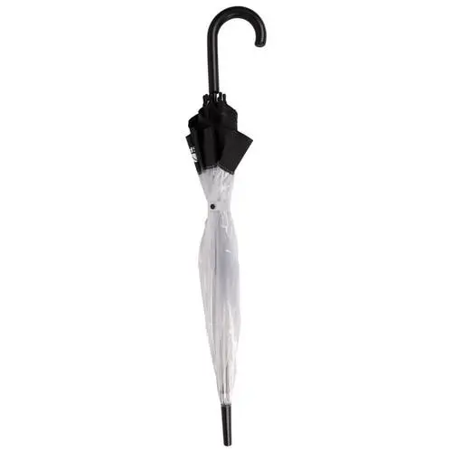 TRESPASS Gender Inclusive Rainfall Clear Poe Stick Umbrella