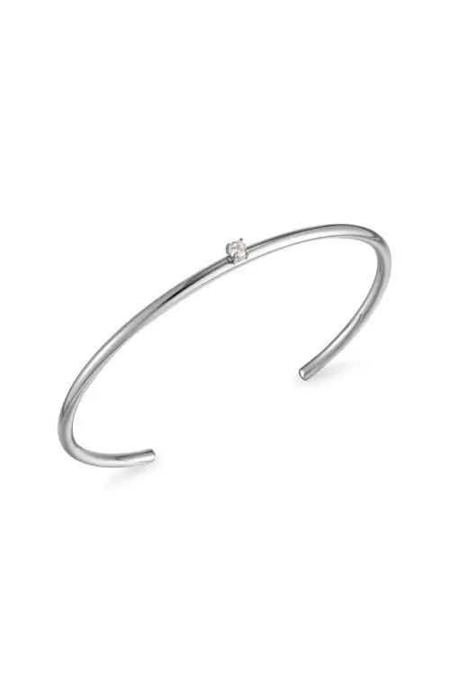 ATOLEA Thin Solar Cuff - Silver