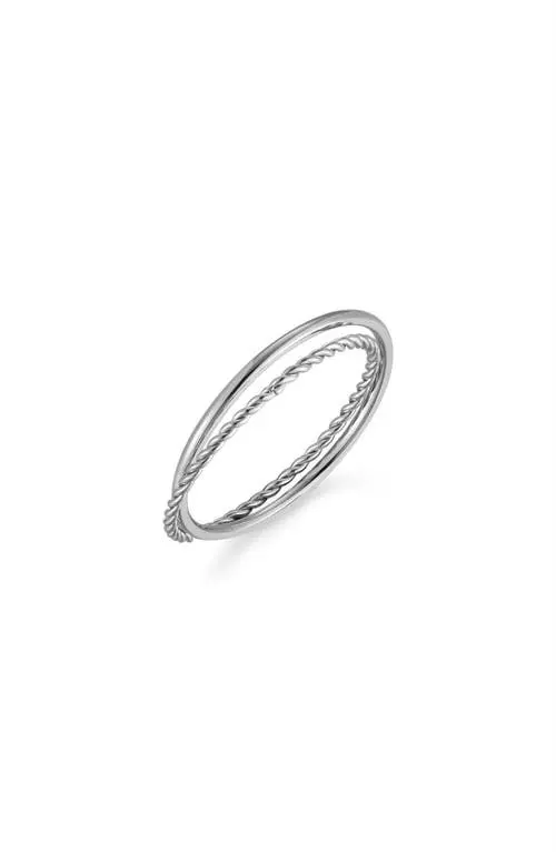 ATOLEA Harmony Double Ring - Silver