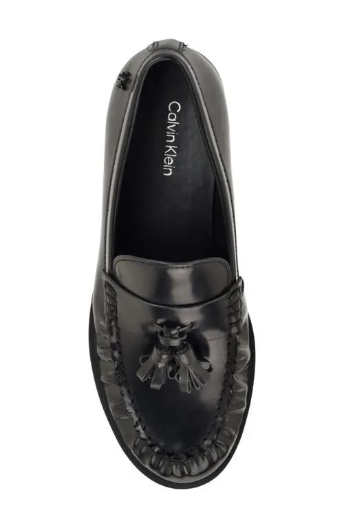 Calvin Klein Mirella Faux Leather Loafer - Black