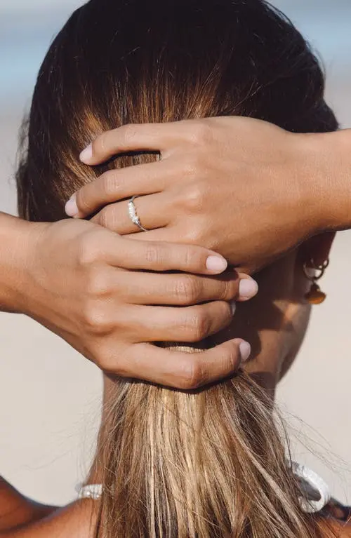 ATOLEA Mini Pearls Ring - Silver