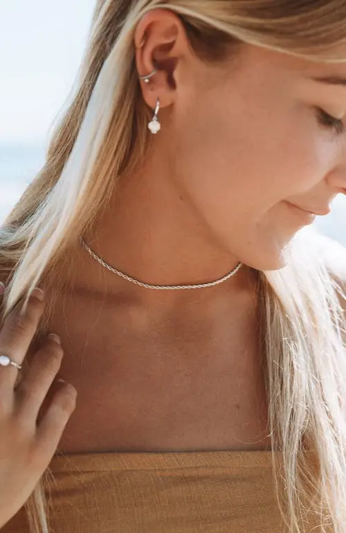 ATOLEA Calvi Rope Chain Necklace - Silver