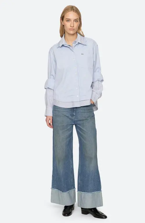 Sea Zayna Double-layer Cotton Shirt