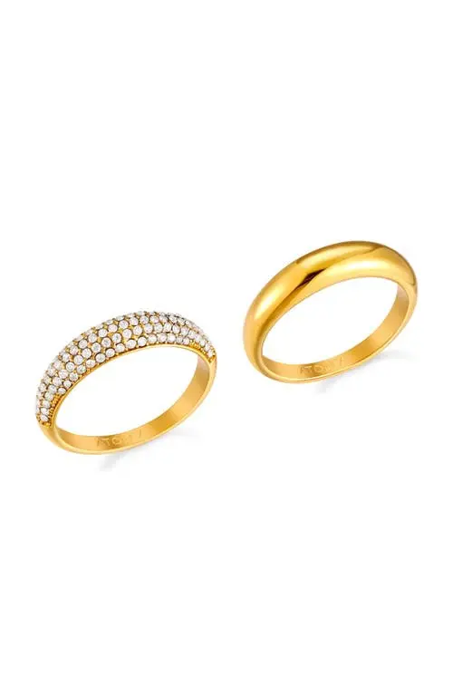 ATOLEA Day & Night Ring Set