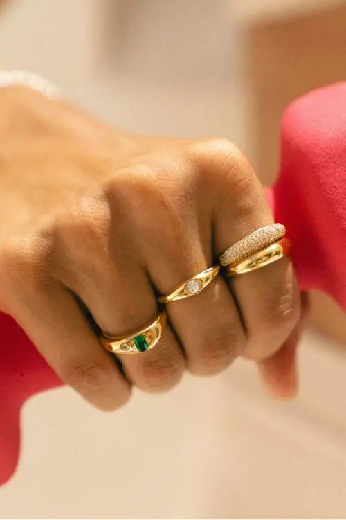 ATOLEA Day & Night Ring Set