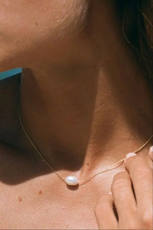 ATOLEA Baroque Pearl Choker