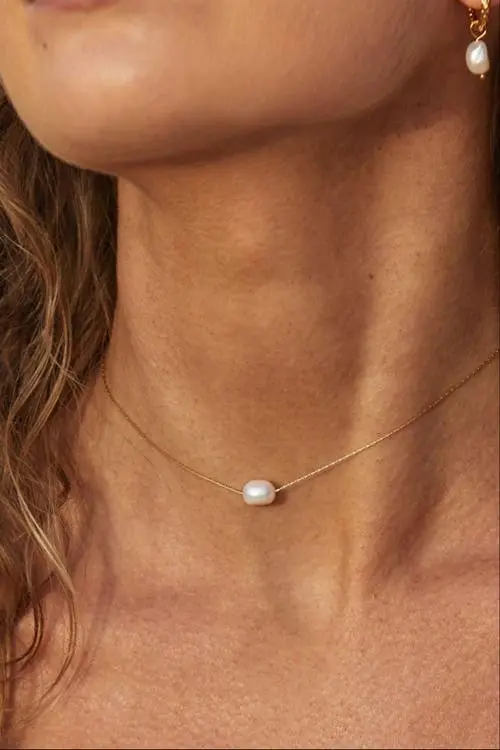 ATOLEA Baroque Pearl Choker