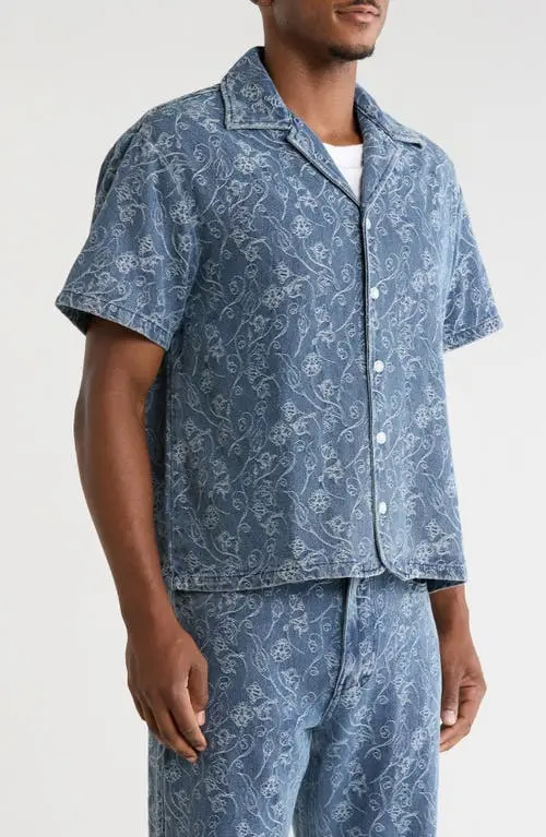 HONOR THE GIFT Floral Jacquard Camp Shirt