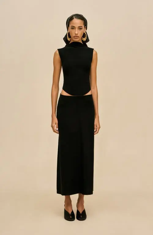 Cult Gaia Romma Mock Neck Top