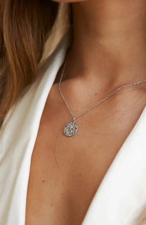 ATOLEA Sand Dollar Pendant Necklace - Silver