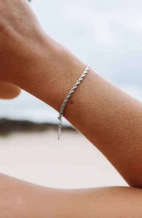 ATOLEA Calvi Rope Chain Bracelet - Silver