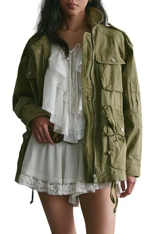Free People Marlo Surplus Jacket - Olivine