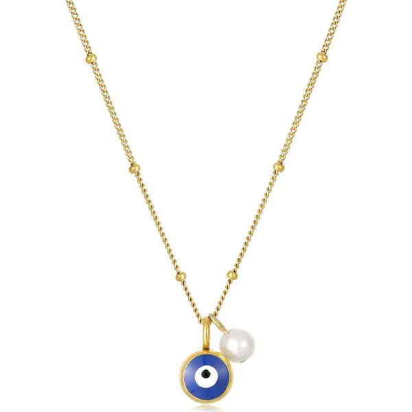 ATOLEA Evil Eye Necklace - Gold