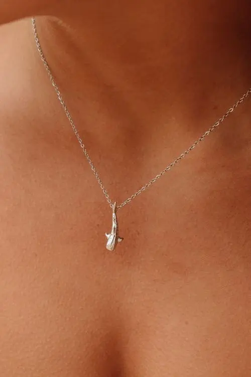 ATOLEA Whale Shark Necklace - Silver
