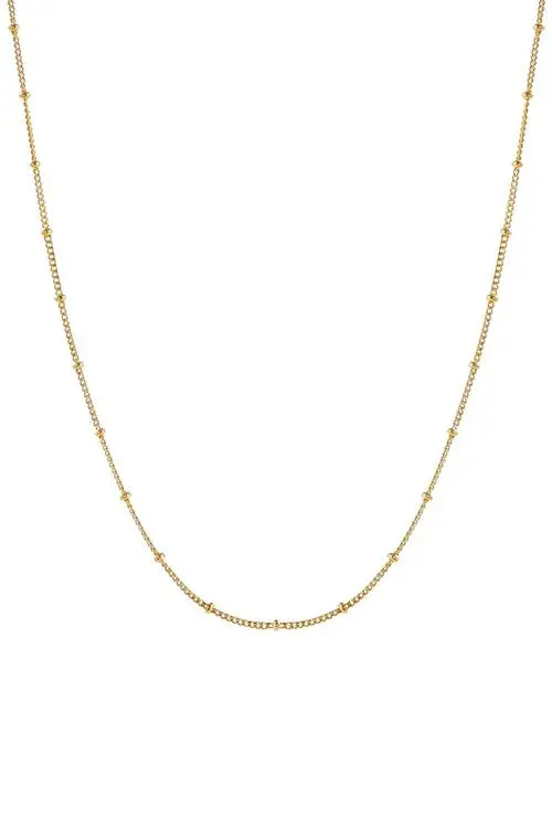 ATOLEA Capri Beaded Choker Necklace - Gold