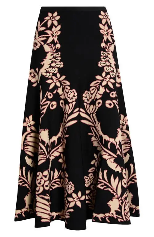 Ulla Johnson Athena Floral Jacquard Skirt