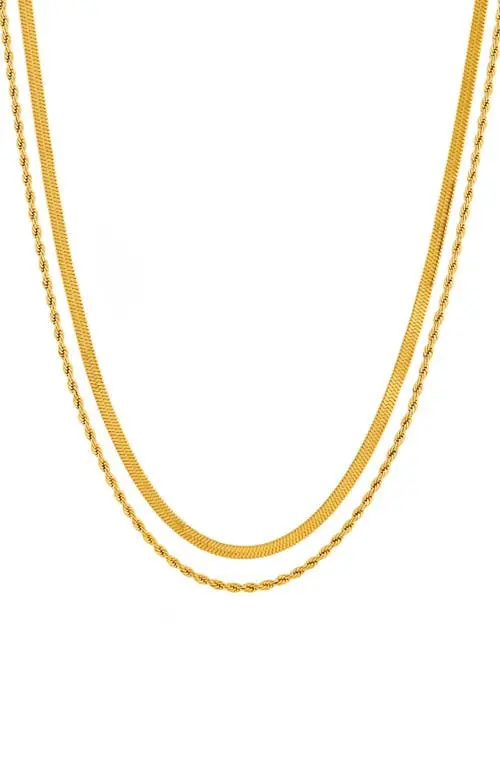ATOLEA Ios Layered Necklace - Gold