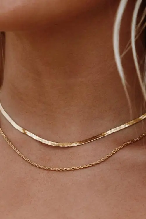 ATOLEA Ios Layered Necklace - Gold