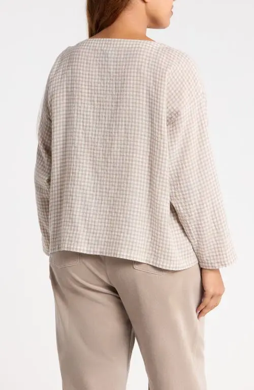 Eileen Fisher Bateau Neck Boxy Top