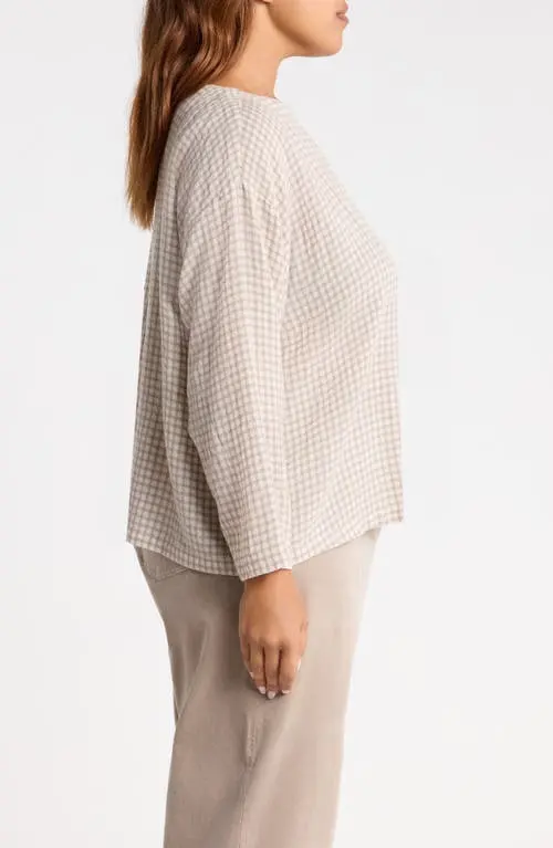 Eileen Fisher Bateau Neck Boxy Top