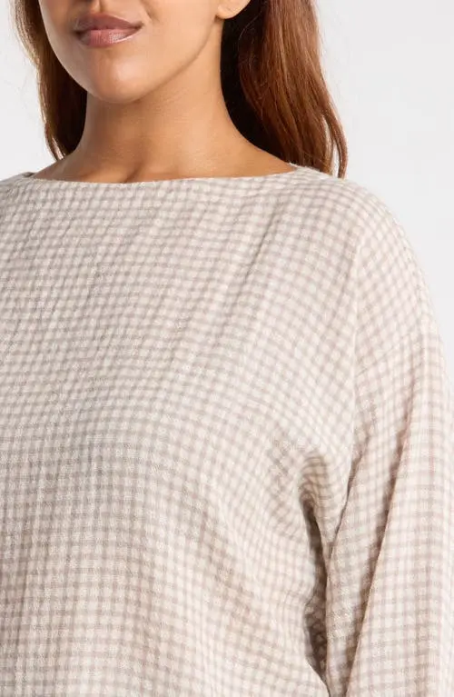 Eileen Fisher Bateau Neck Boxy Top