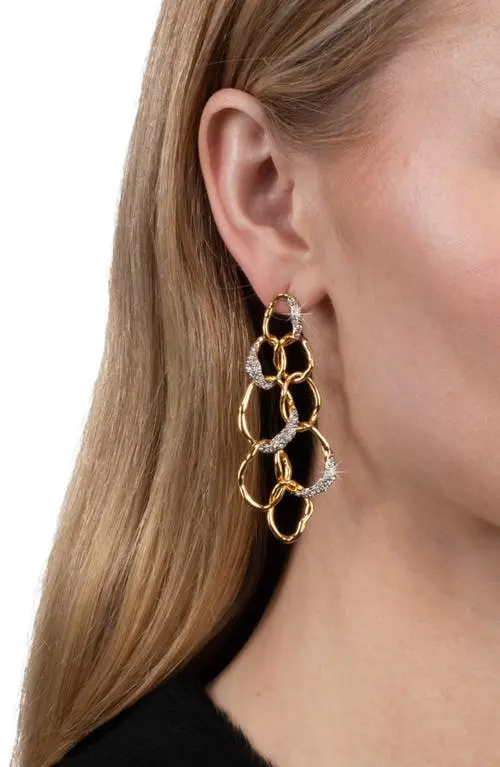 Alexis Bittar Solanales Crystal Linked Orb Drop Earrings