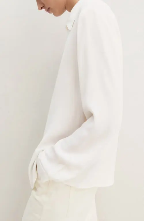 EMME Silk Blend Long Sleeve Shirt