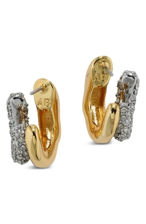 Alexis Bittar Solanales Crystal Double Hoop Earrings